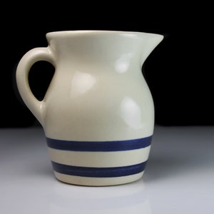 Striped Pottery Pitcher Robinson Ransbottom Blue Striped | Etsy