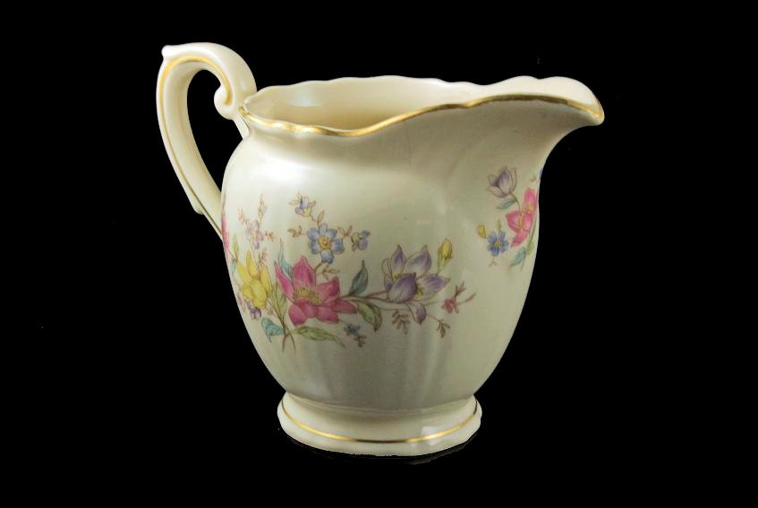 Footed Creamer, Syracuse China, Briarcliff, Federal Shape, Floral ...
