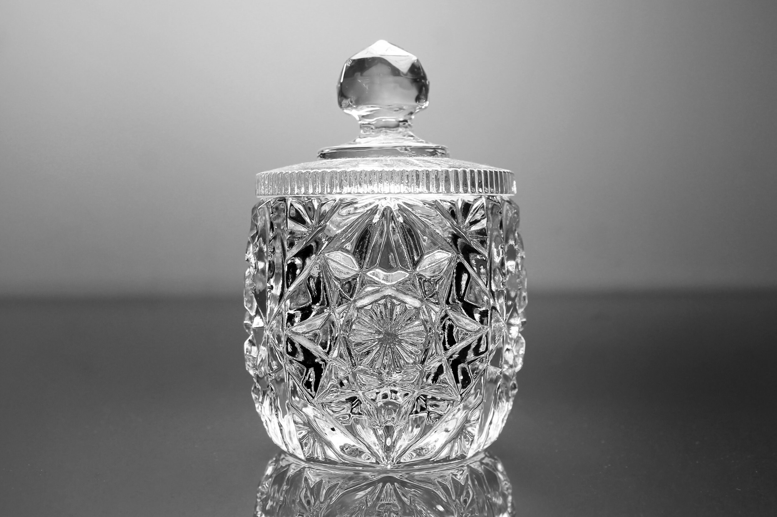 Crystal Condiment Jar, Westmoreland, Jelly Jar, Jam Jar, Mustard Pot ...