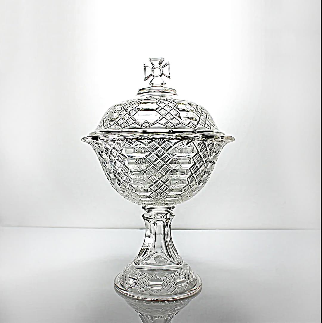 1876 Bryce Walker Maltese Covered Compote, EAPG, Jacob’s Ladder - Etsy