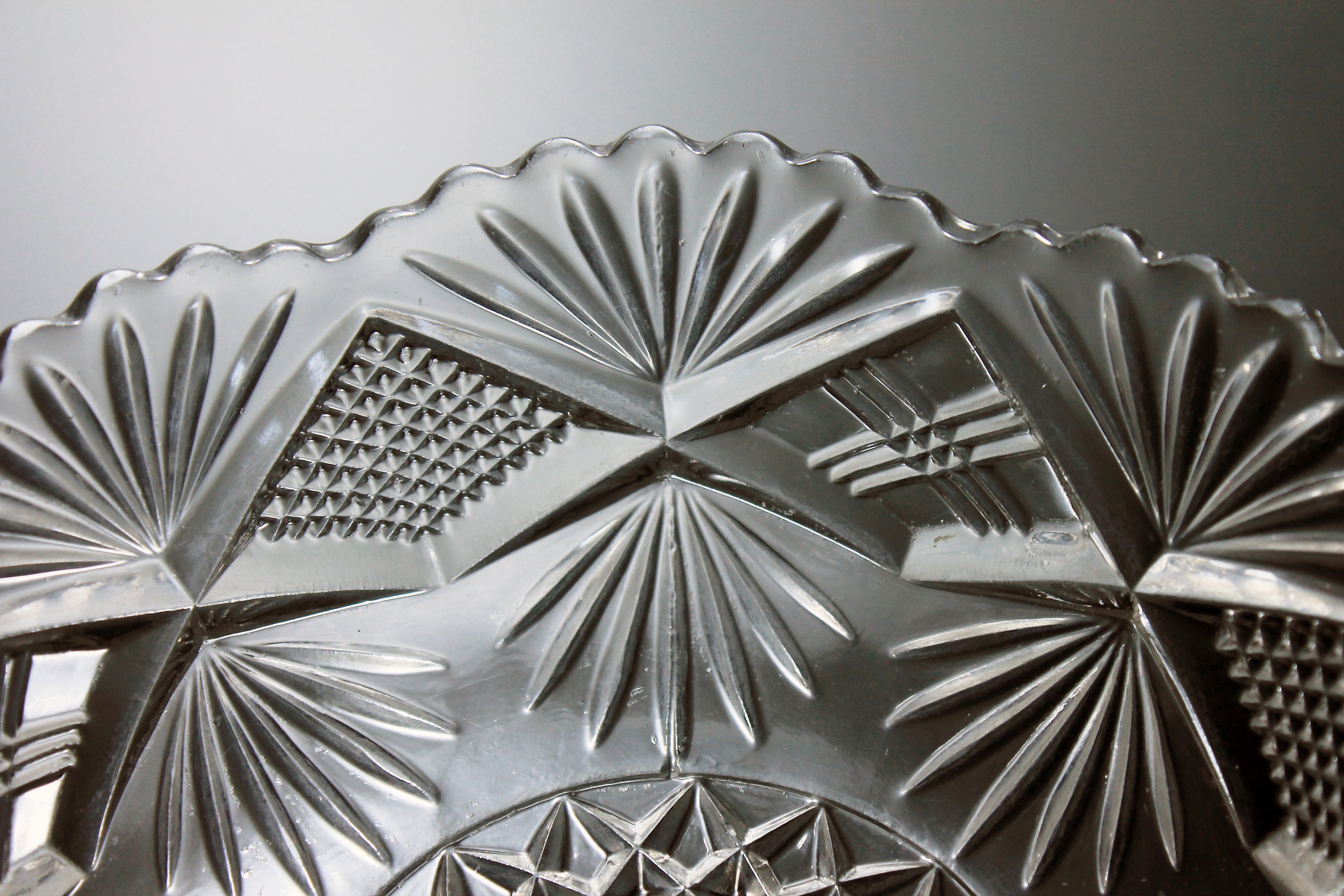 Antique EAPG Jelly Compote, Duncan and Miller, Panelled Diamond Pattern ...