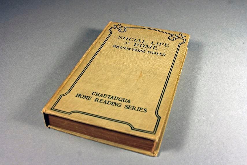 1909 Hardcover Antiquarian Book, Social Life at Rome, William Fowler ...