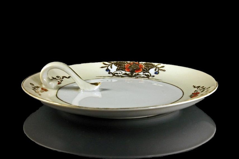 Noritake Lemon Dish, Plate With Handle, Lemon Tray, Gold Gilt Flower ...