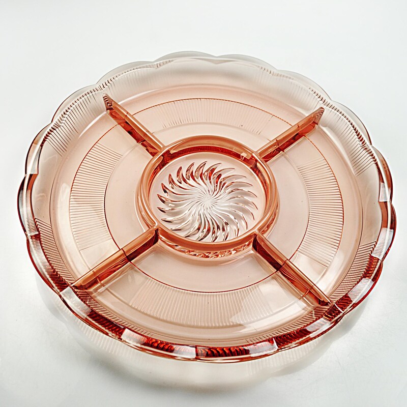 Pink Glass Tray - Etsy