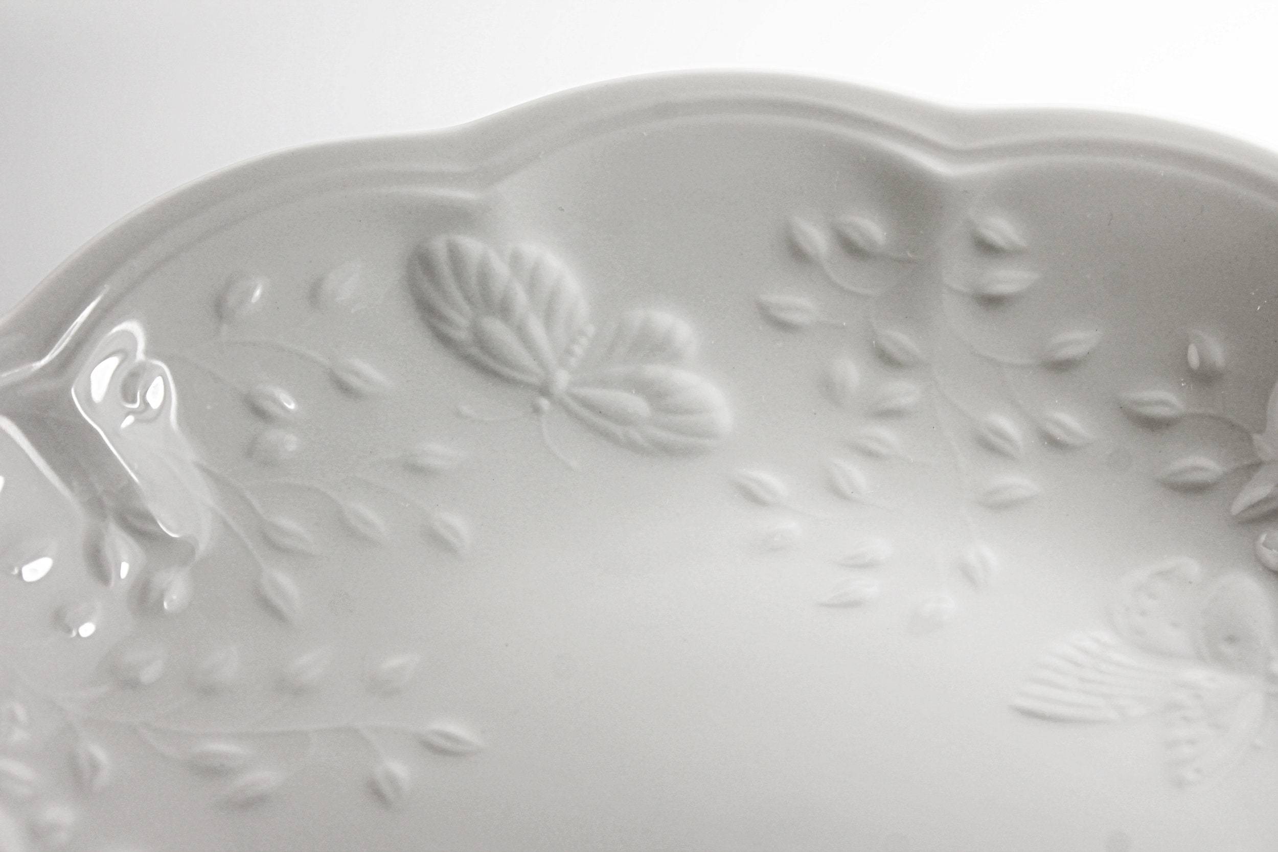 Soup Bowls, Lenox, Butterfly Meadow Cloud, Pasta Bowl, All White ...