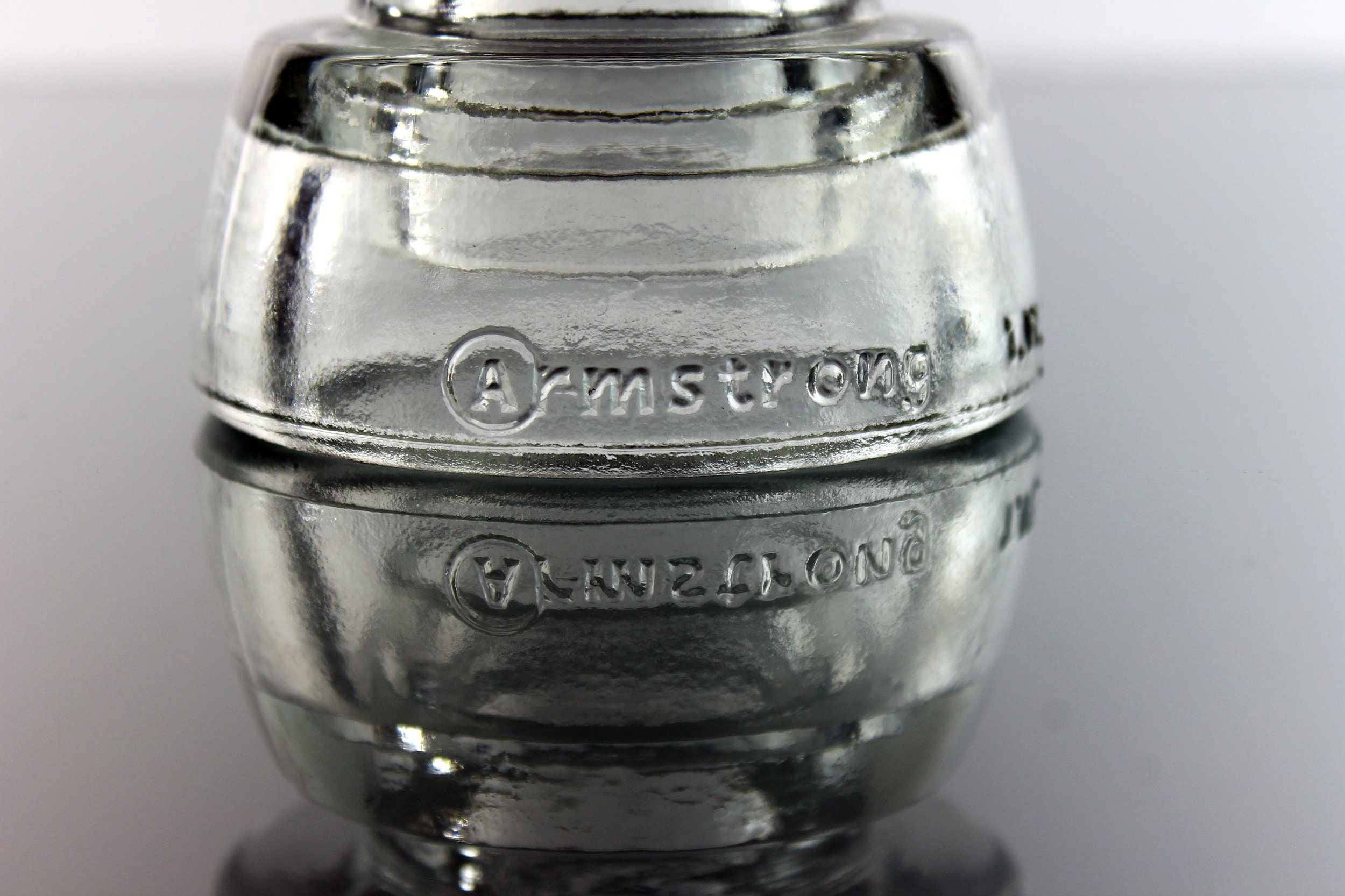 Armstrong T. W. Insulators, Clear Glass, Collectible, Paperweight ...