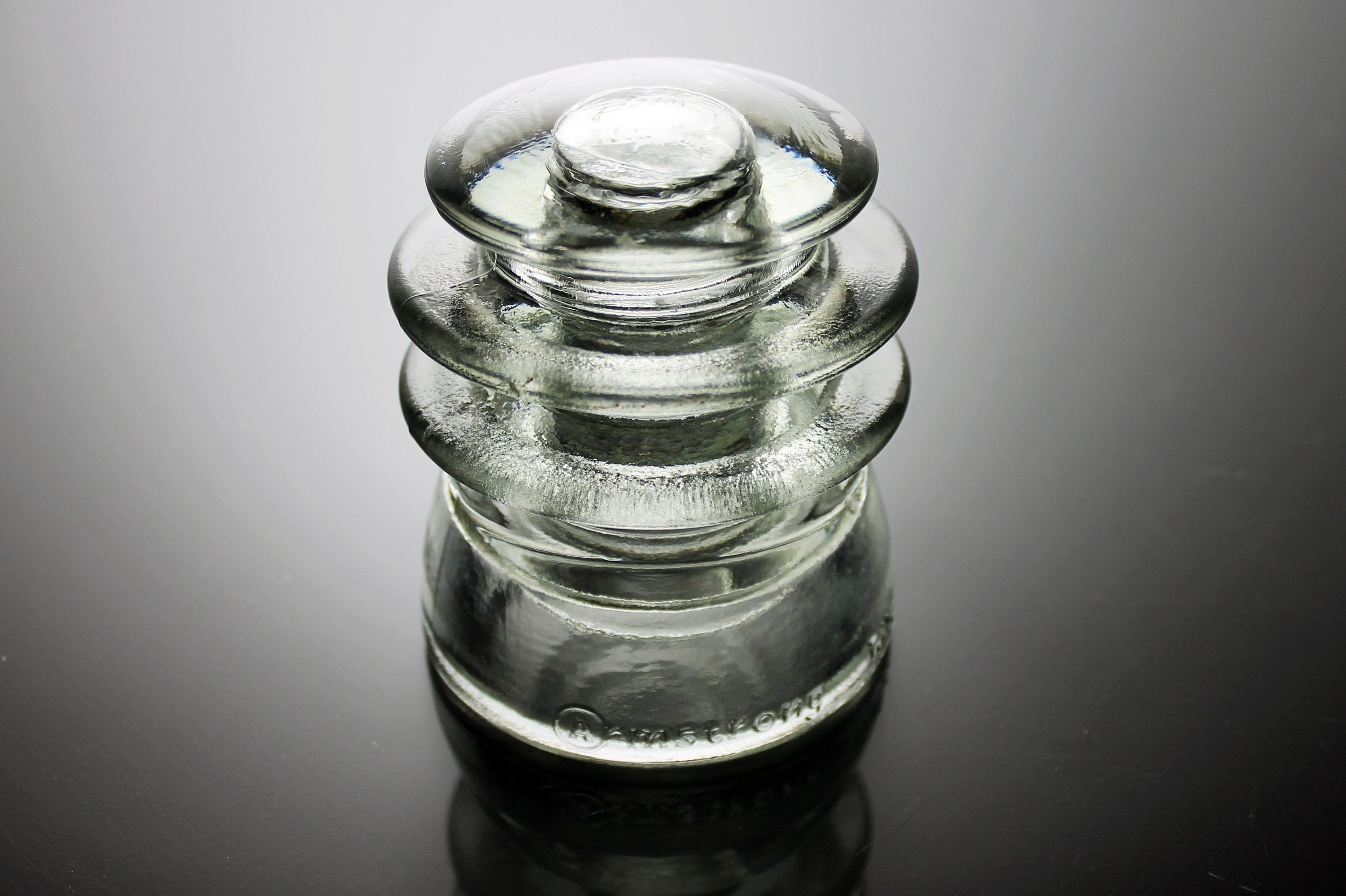 Armstrong T. W. Insulators, Clear Glass, Collectible, Paperweight ...