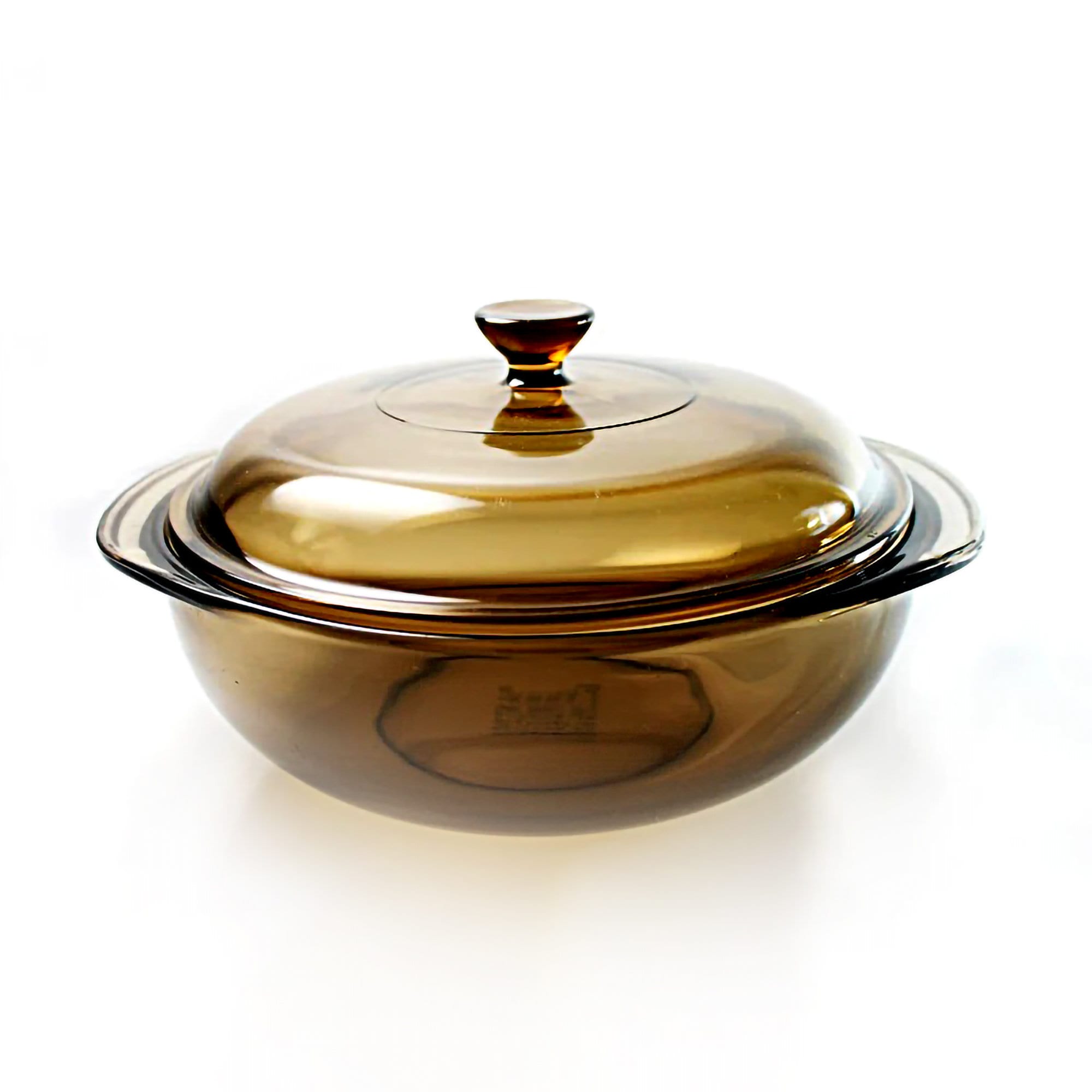 Pyrex Fireside Casserole Bowl, Two Quart, Ovenware, Discontinued, Brown