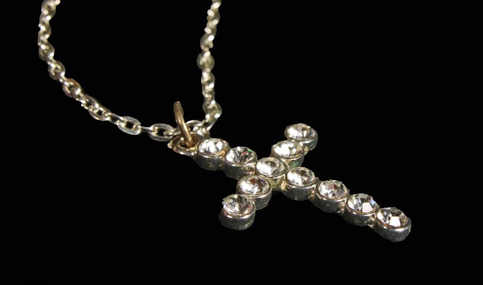 Rhinestone Cross Necklace