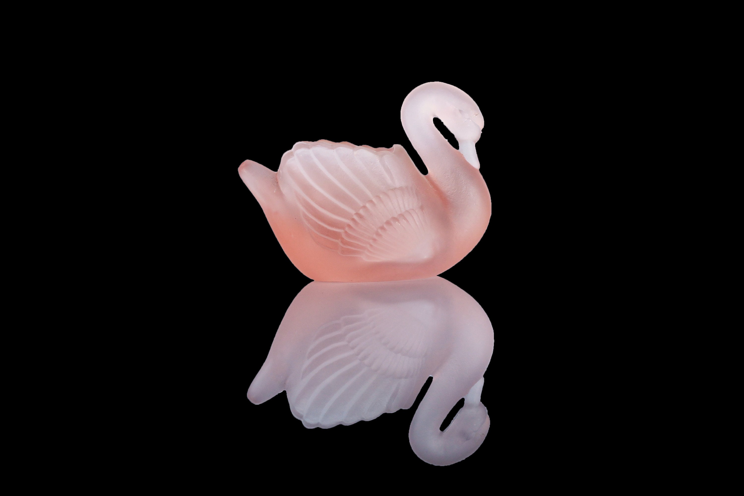 Pink Frosted Swan, Emson Designer Collection, Candle Holder, Figurine ...