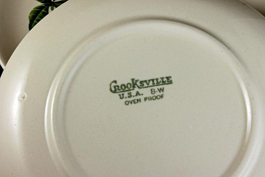 Crooksville China Plates, Bread and Butter, Southern Belle Pattern, Set ...