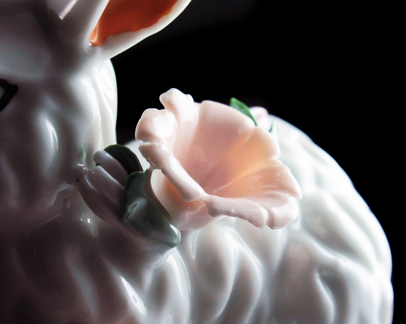 Rabbit Figurines Bunny Figurines Set of Two Hand Painted | Etsy