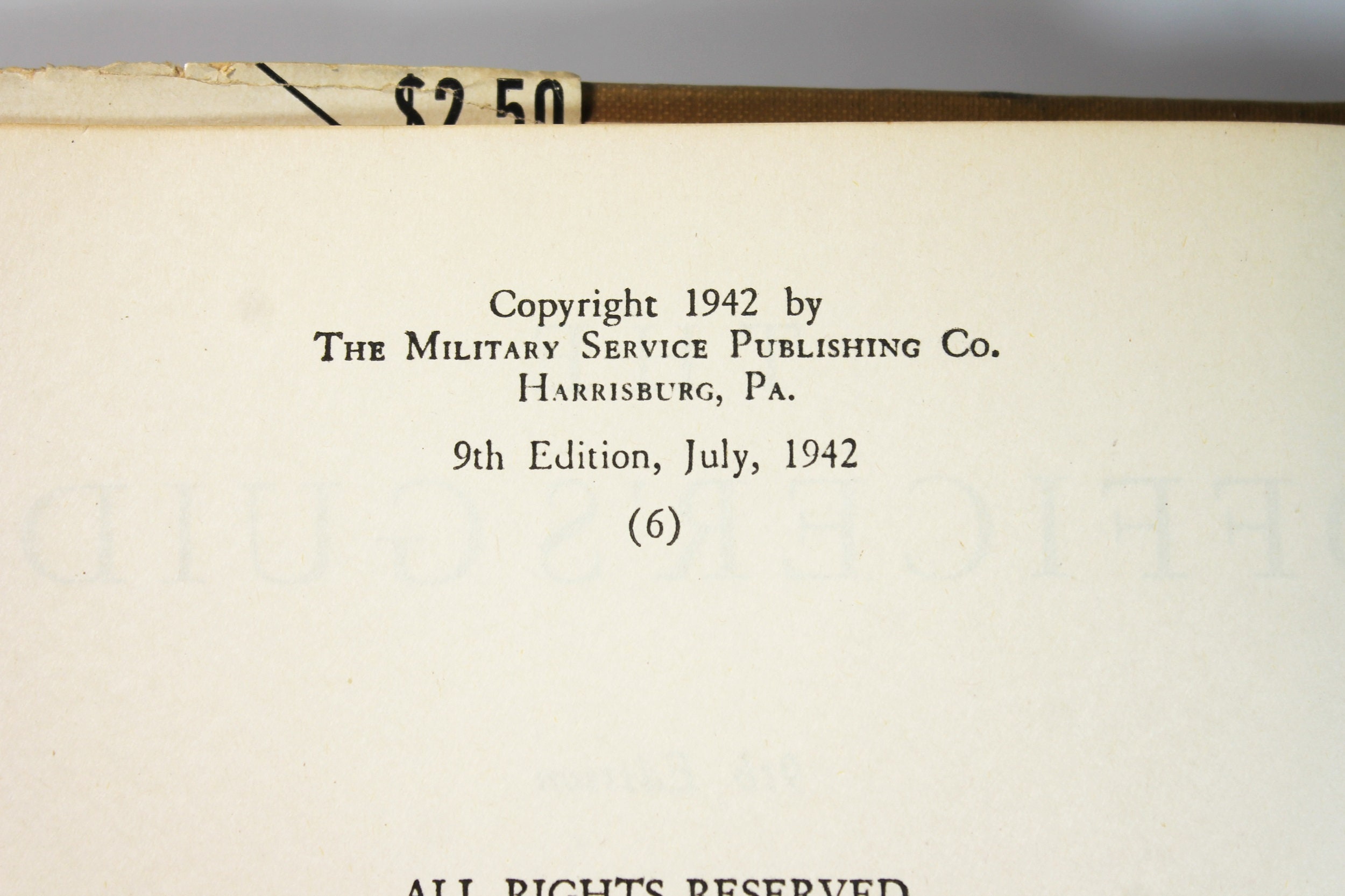 Hardcover Book, The Officer's Guide, Ninth Edition, Army Manual ...