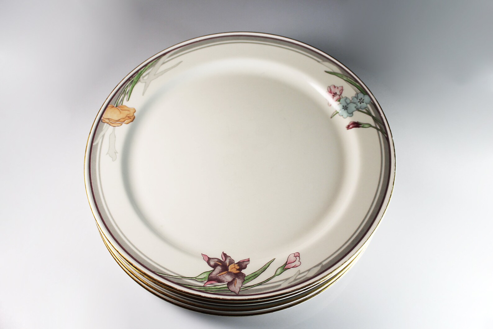 Dinner Plates Shenango China Set of Four Floral 11 Inch - Etsy