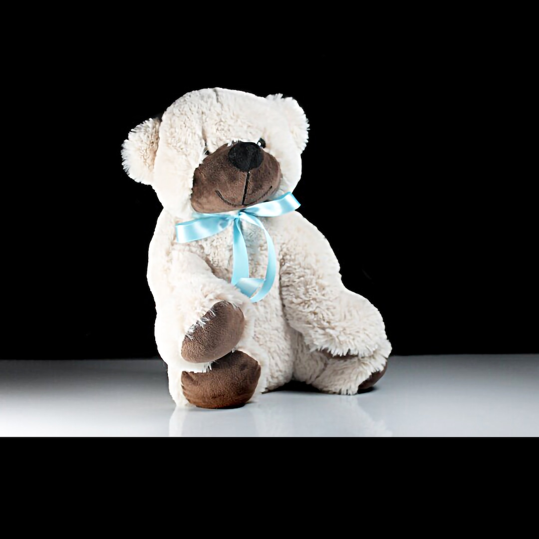 Teddy Bear Stuffed Animal, Silver One Intl, Fluffy, Soft, Sitting Bear ...