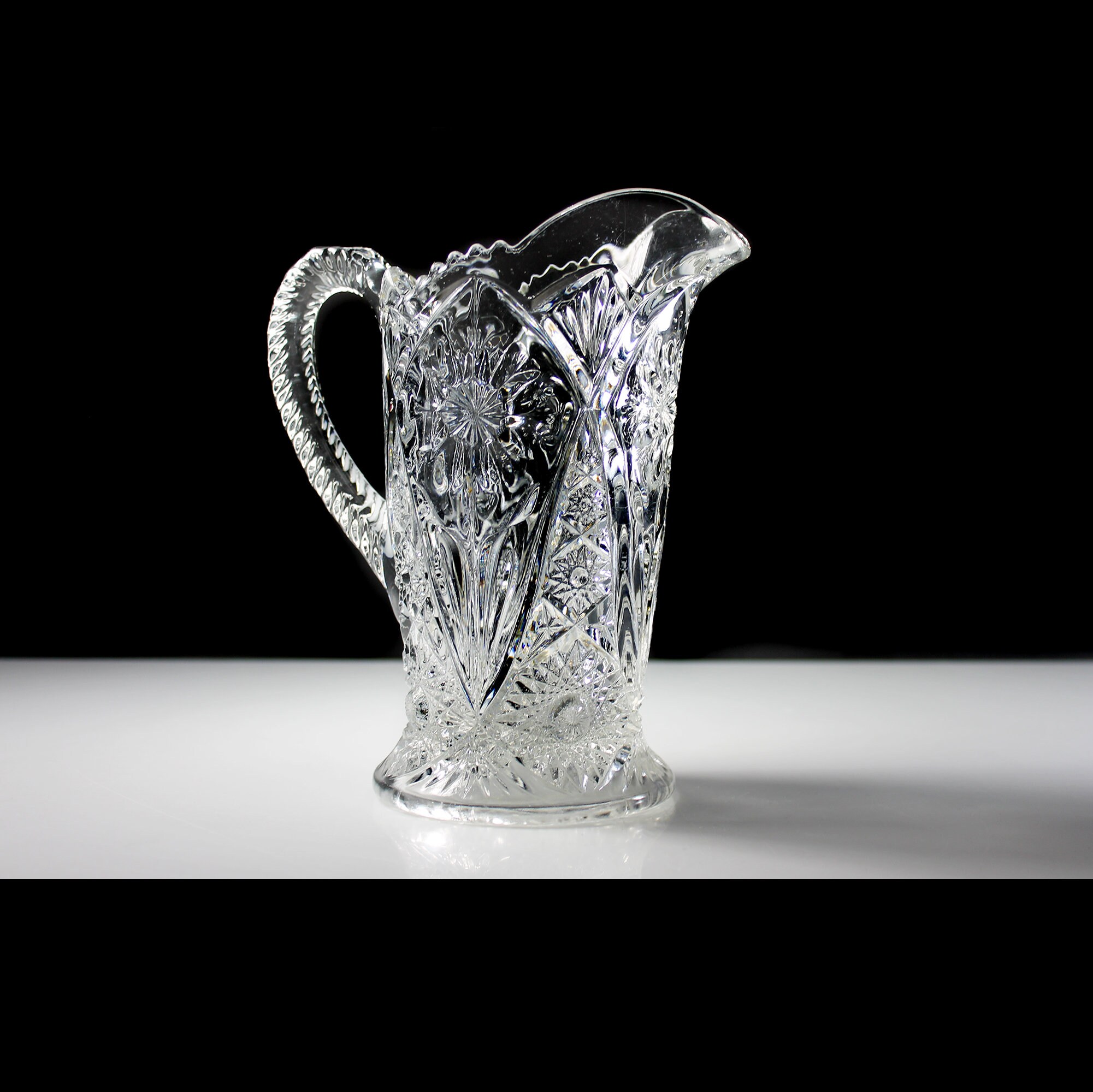 Antique EAPG Pitcher, Imperial Glass Co, La Rochelle, Flower and ...