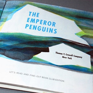 1969 Children's Hardcover Book, the Emperor Penguins, Kazue Mizumura ...