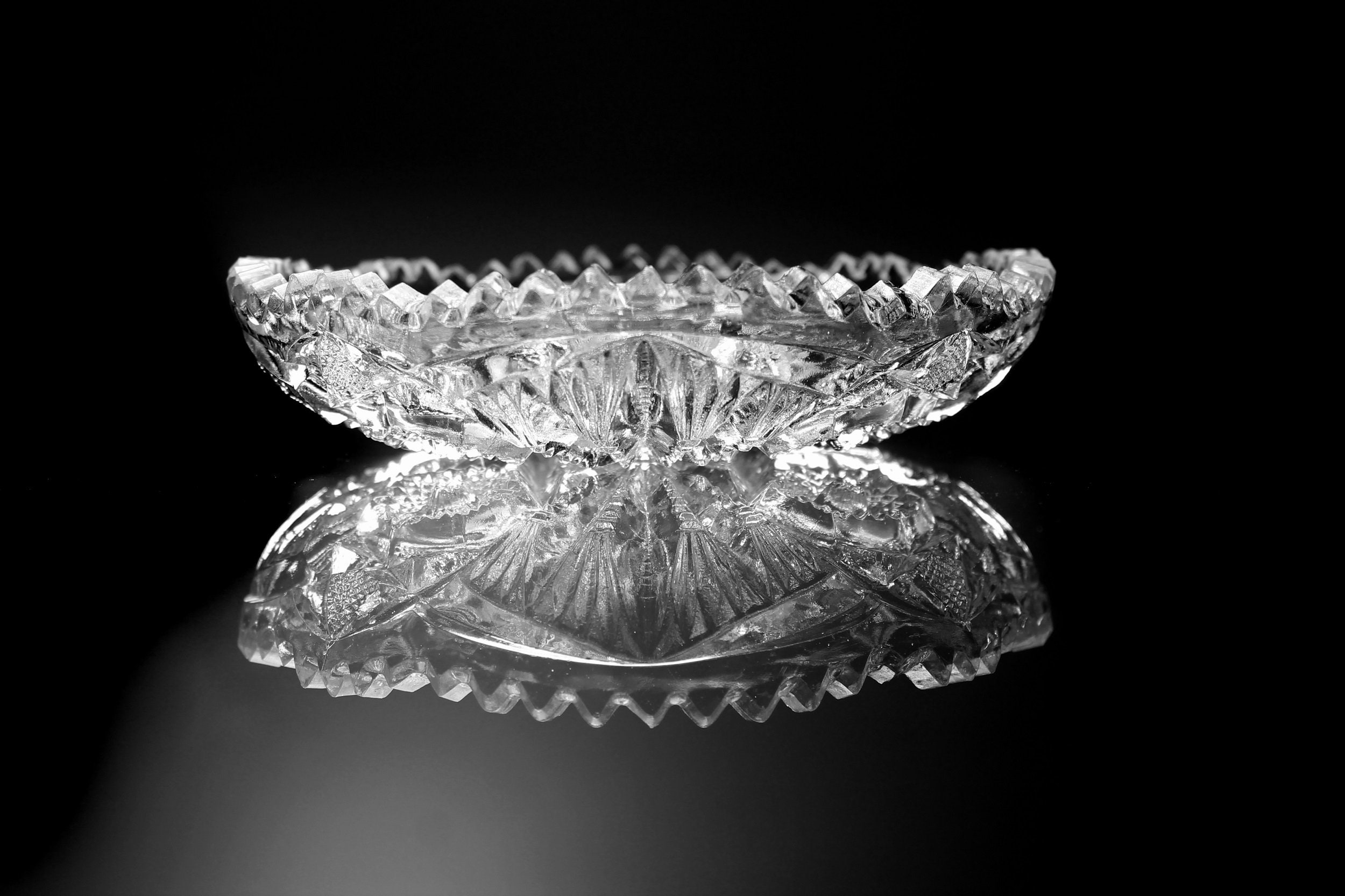Antique EAPG Nappy Bowl, Imperial Glass, Hobstar, Clear Glass, 6 Inch ...