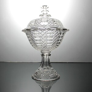 EAPG Covered Compote Bowl, Bryce Walker and Co., Imperial, Maltese ...
