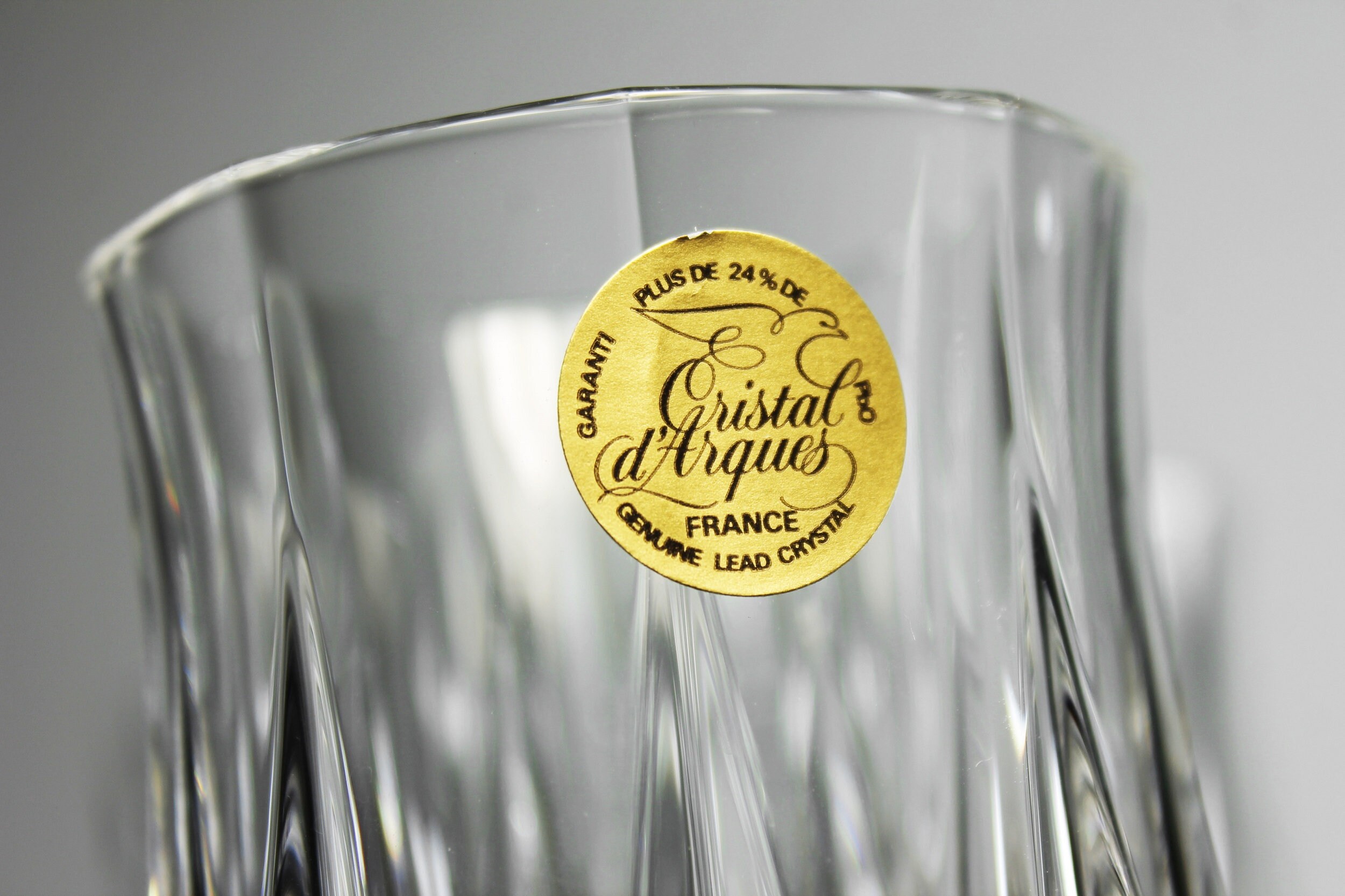 Crystal Wine Glasses, Cristal D'Arques-Durand, Longchamp, New Old Stock ...