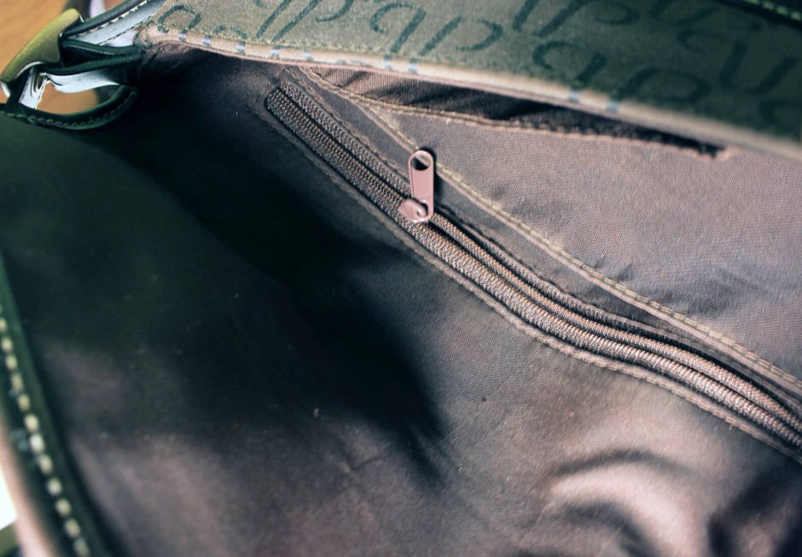 Brown Handbag Shoulder Bag Patterned Magnet Closure - Etsy