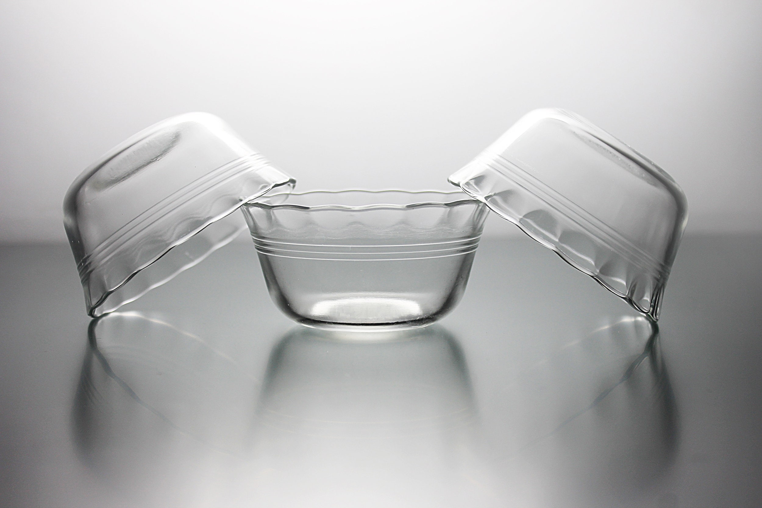 Pyrex Custard Cups, Originals Clear, Set of 3, Bakeware, Serveware ...