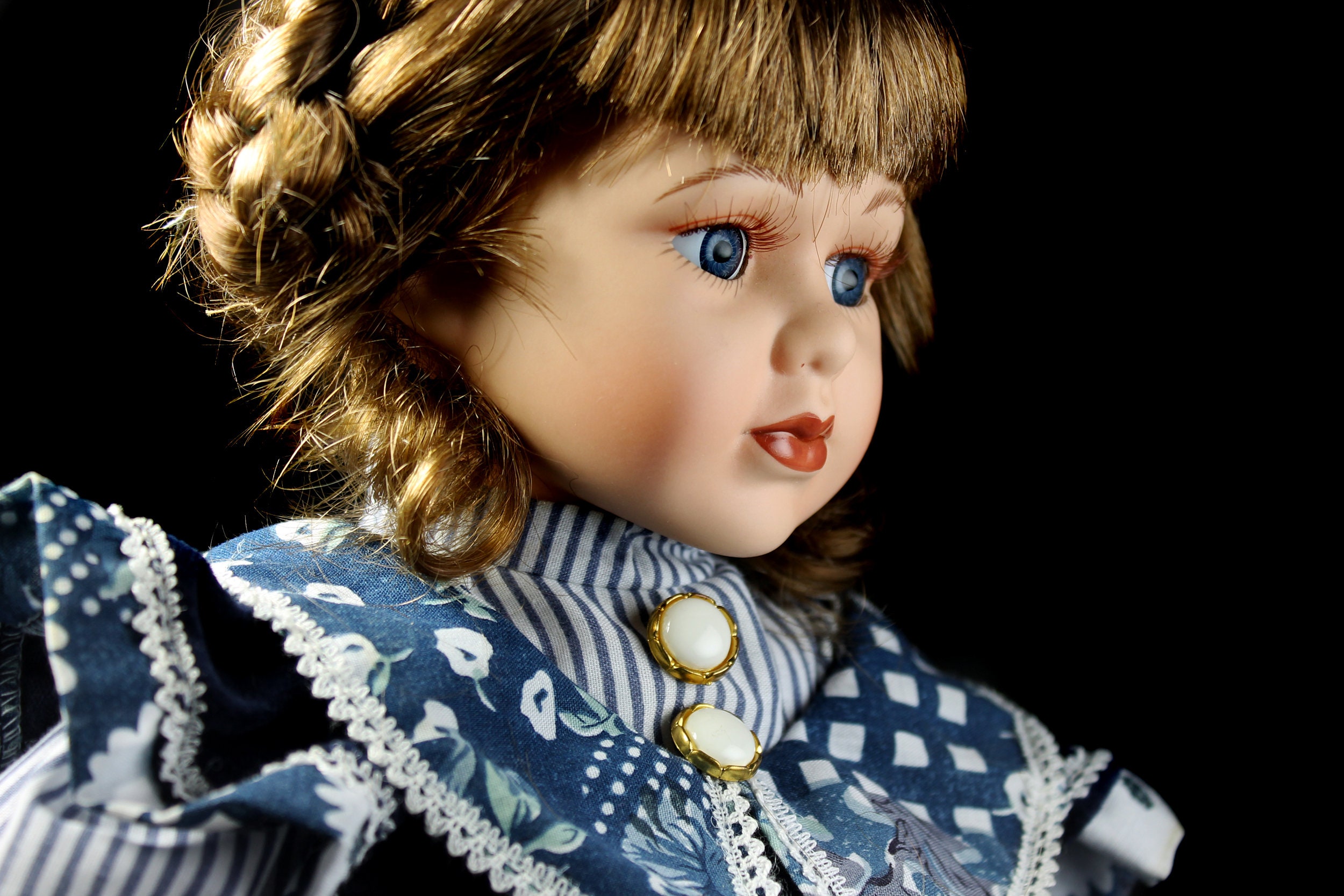 Collectible Porcelain Doll, The Angelina Collection, 17 inch Doll ...
