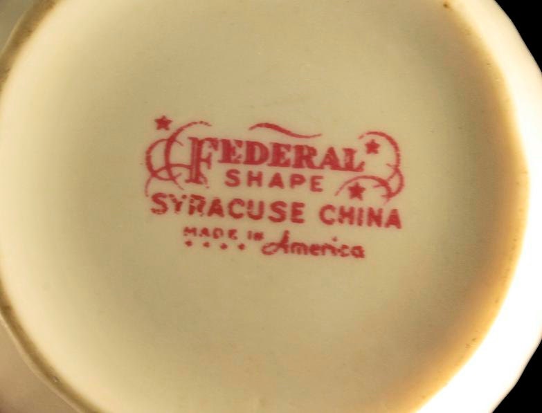 Footed Creamer, Syracuse China, Briarcliff, Federal Shape, Floral ...
