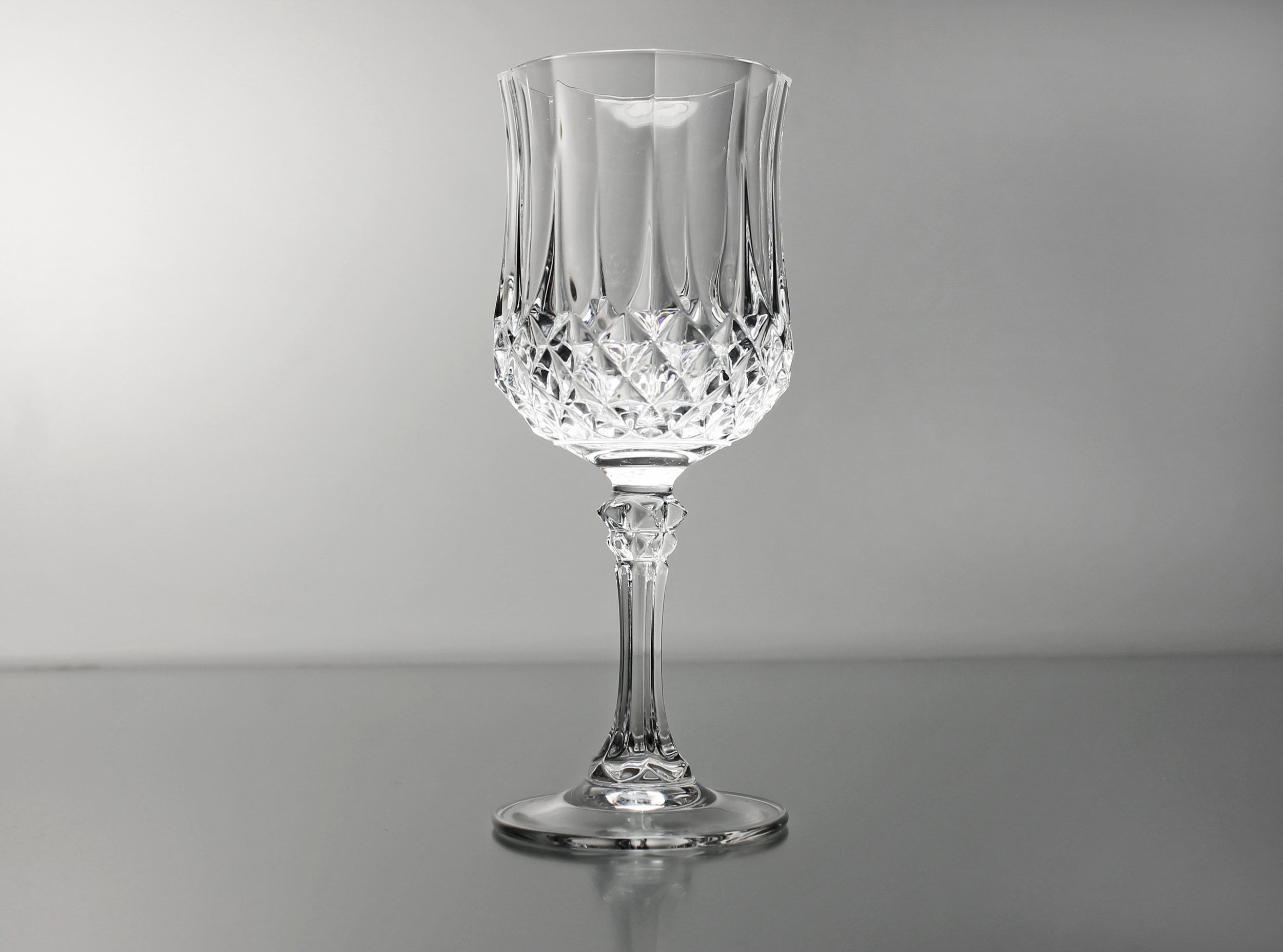 Crystal Wine Glass, Cristal D'Arques-Durand, Longchamp, Cut Crystal ...