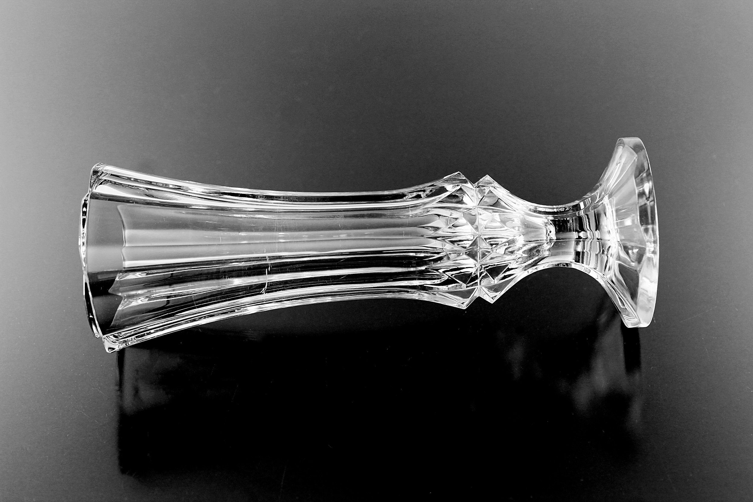 Crystal Footed Vase, Cristal D'Arques-Durand, Bonneval, Vertical and ...