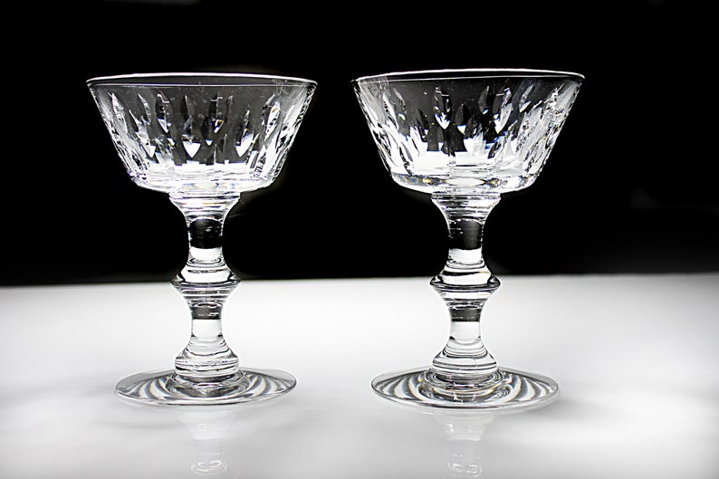 Hawkes Crystal Champagne Glasses Tally Ho Tall Sherbet Set - Etsy