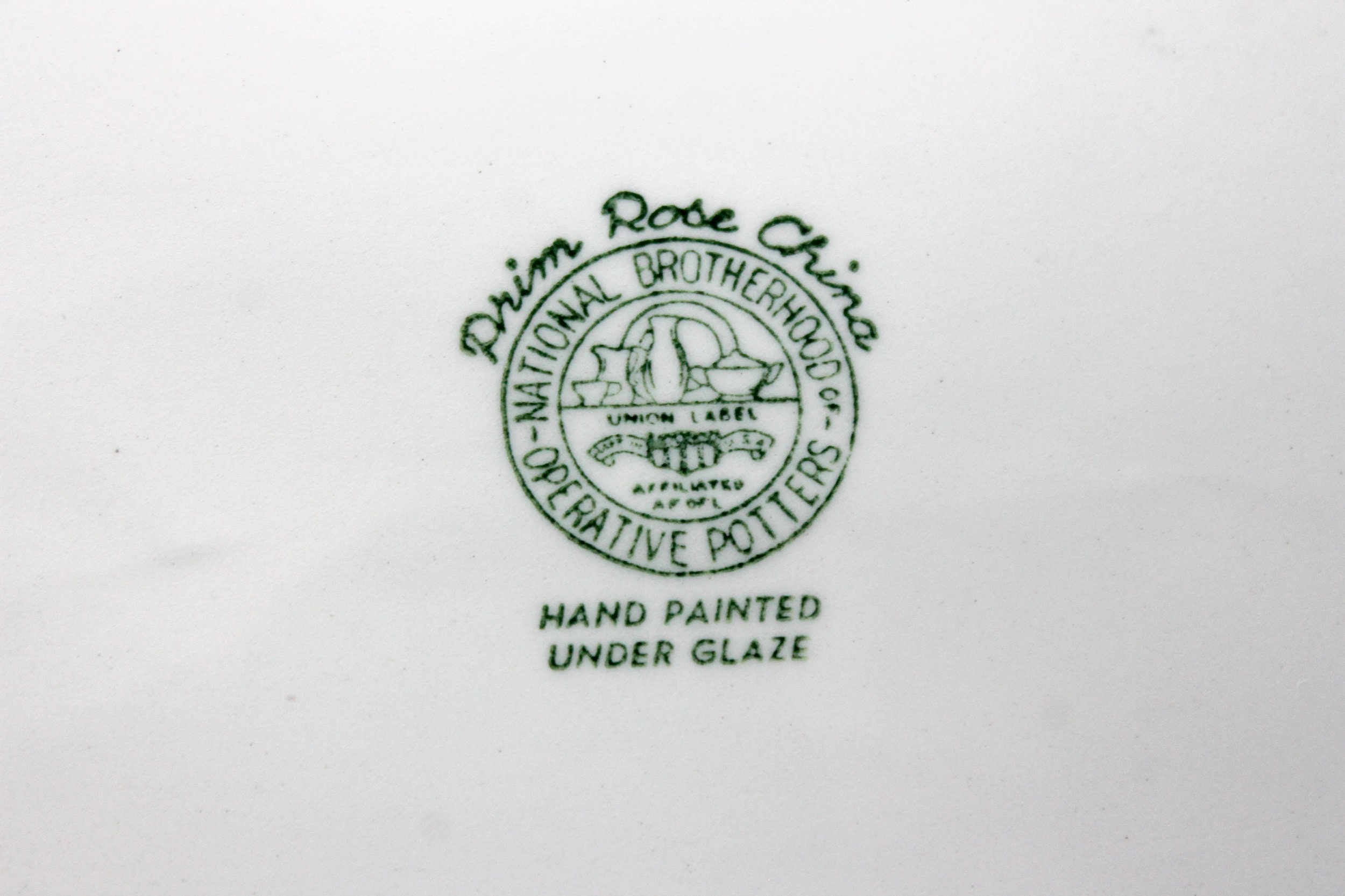 Prim Rose China Platter, Gray Stripes, Oval, Hand-Painted, 12 Inch ...