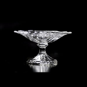 Cambridge Etched Pedestal Cheese Stand - Apple Blossom Depression Glass ...