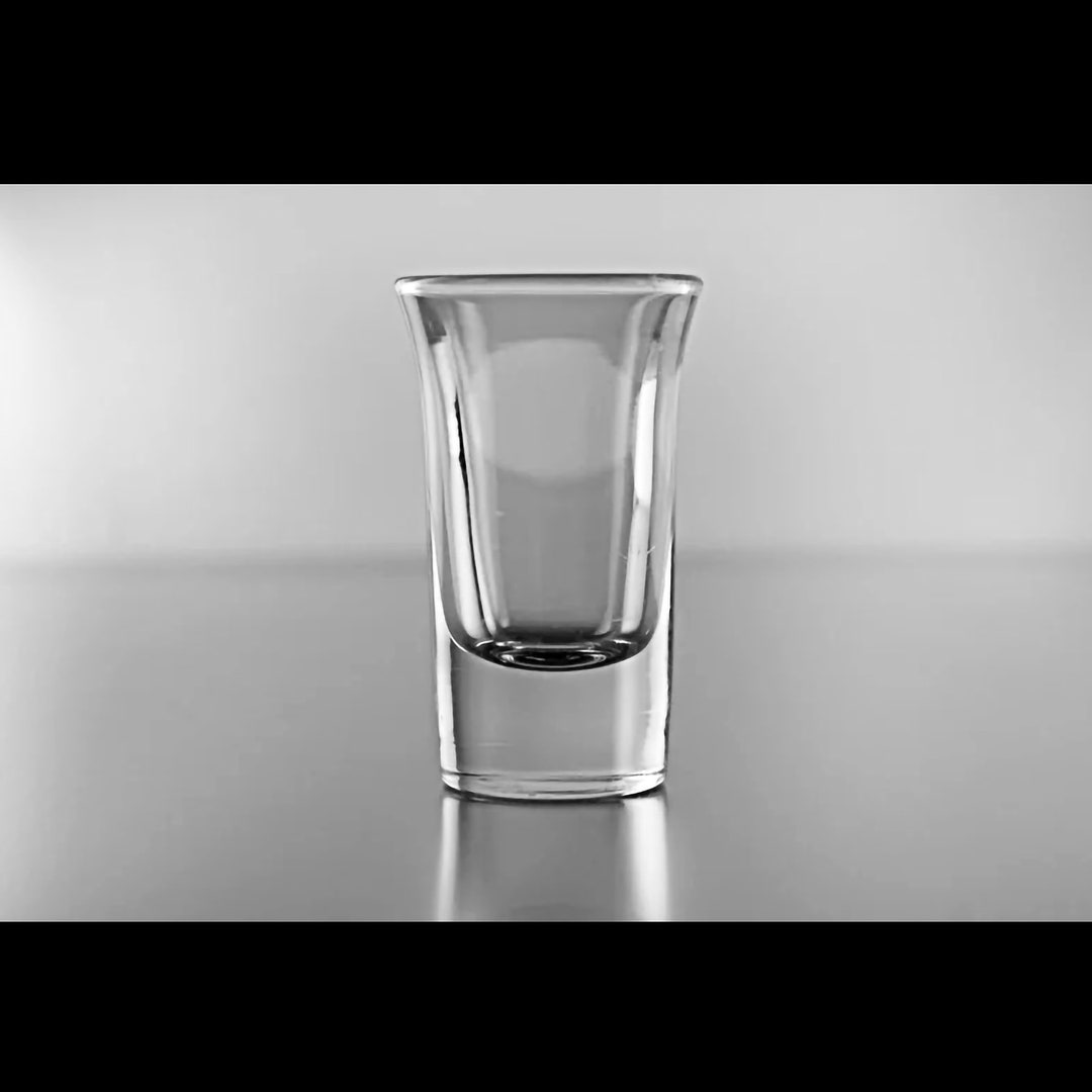 Flared Top Shot Glass, Clear Glass, Barware - Etsy