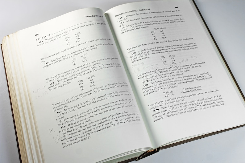 Hardcover Book Thermodynamics Gordon J. Van Wylen First - Etsy