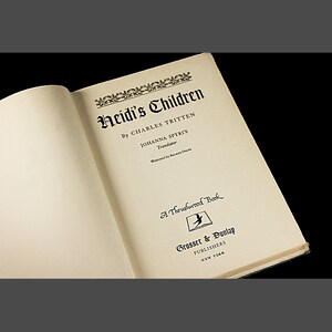 Hardcover Book, Heidi's Children, Charles Tritten, First Edition, Young ...