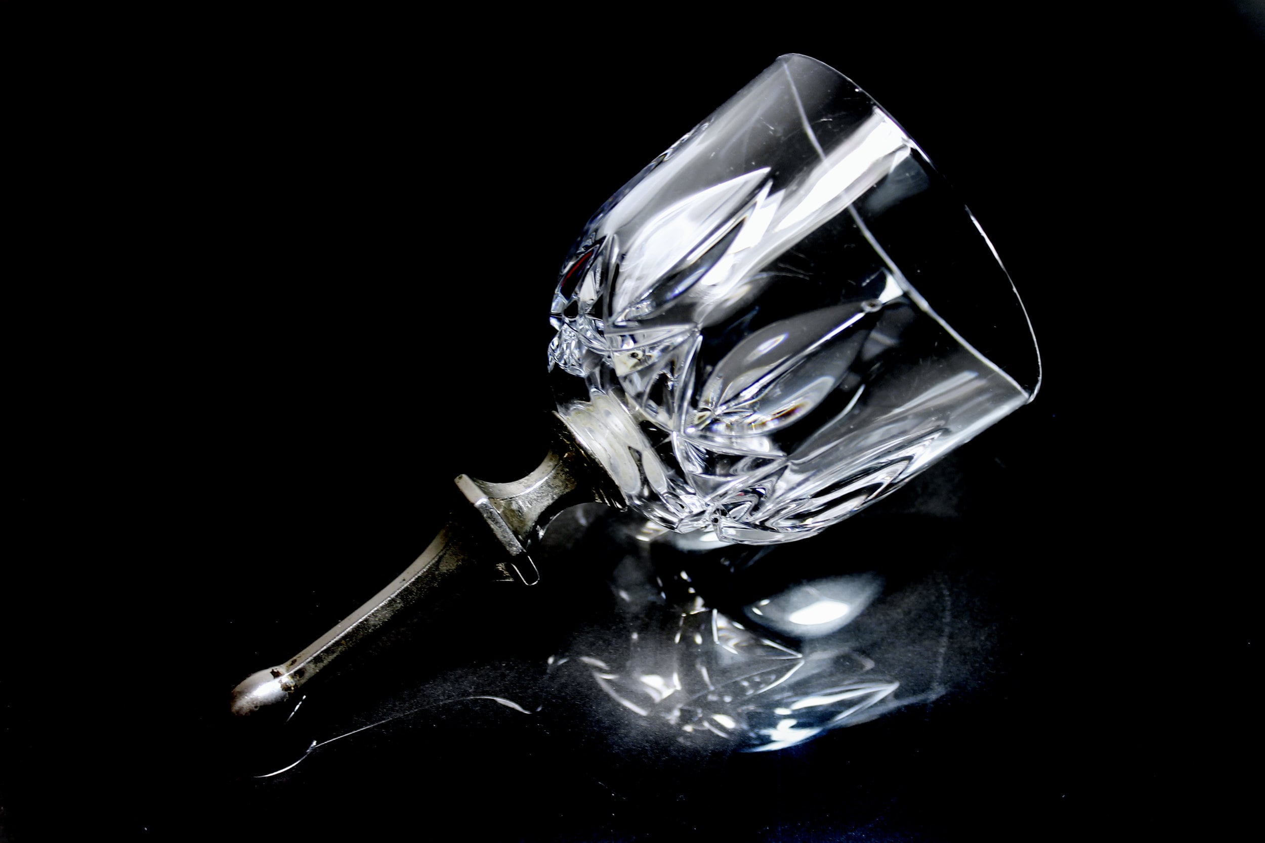 Crystal Bell with Silver Handle, Royal Crystal Rock, Made In Italy ...