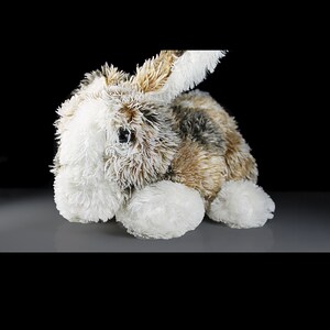 Bunny Rabbit Stuffed Animal, Dan Dee, Brown Calico, Fluffy, Soft Plush, Nursery Decor, 12 Inch ...