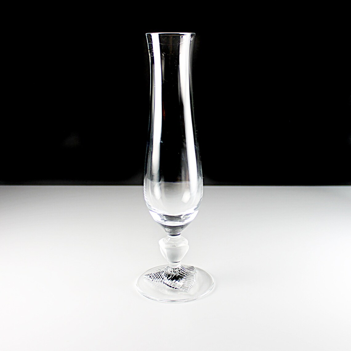 Crystal Footed Bud Vase, Cristal D'arques-durand, Lucia, Made for Avon ...