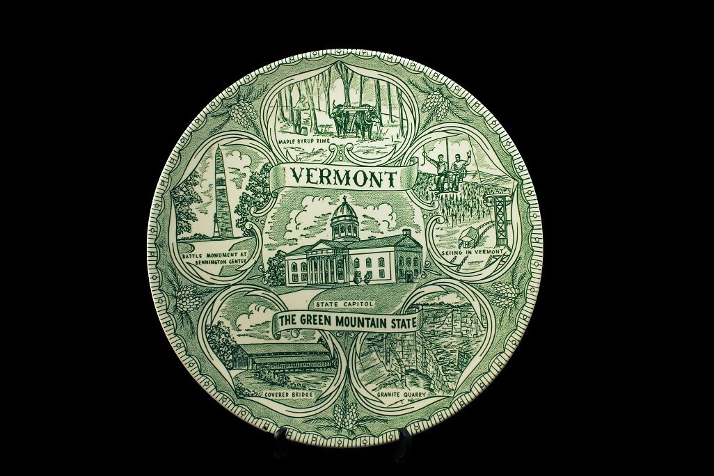 Vermont Souvenir Plate, State Plate, Collectors Plate, Decorative Plate ...