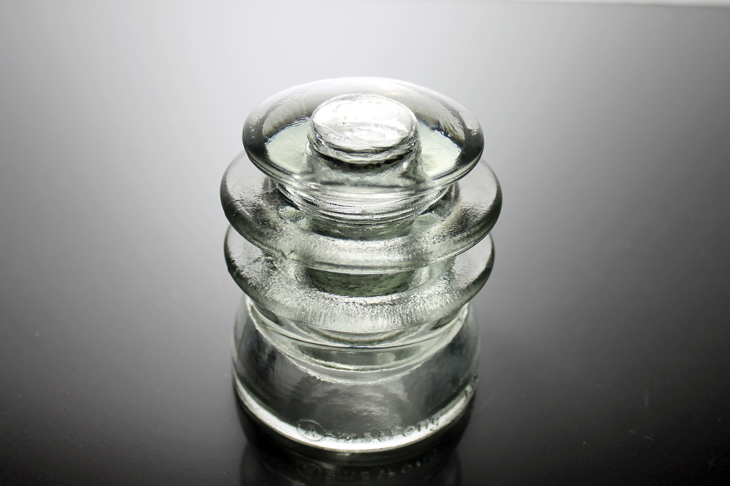 Armstrong T. W. Insulators, Clear Glass, Collectible, Paperweight ...