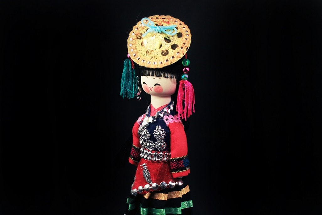 Collectible Peg Doll Figurine, Chinese, Oriental, Statue, Asian, 7.5 ...