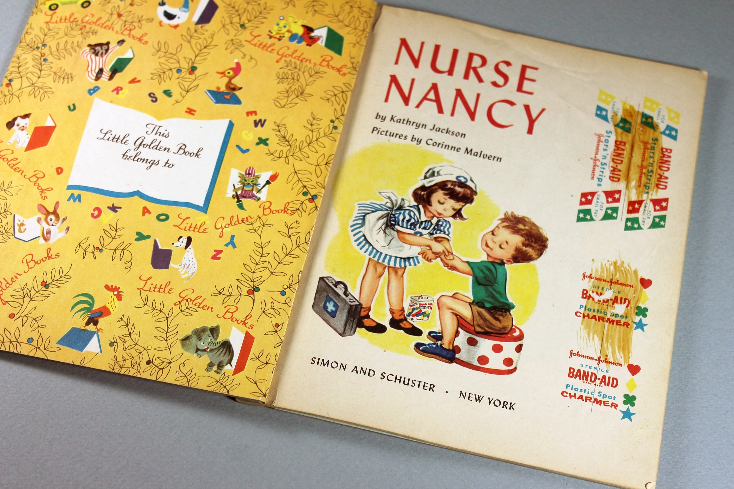 1958 Children's Golden Book, Nurse Nancy, Fiction, Story Book ...