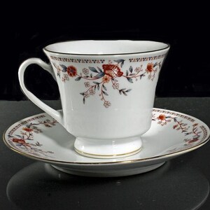 Teacups and Saucers China Garden Imperial Pattern Set of 4 - Etsy