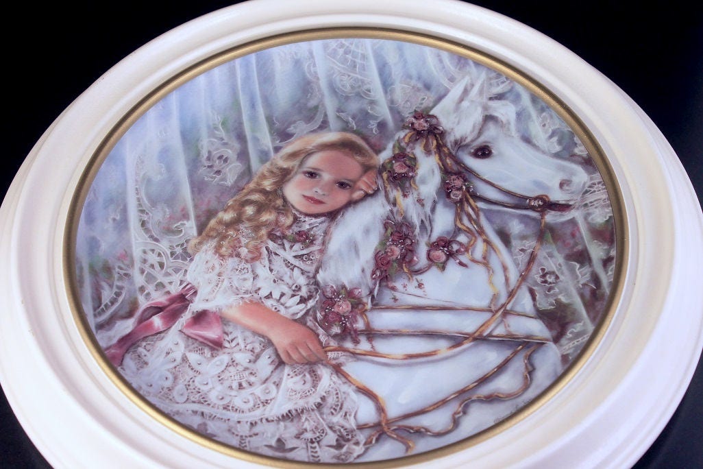 Knowles Framed Collector Plate, Tess, Limited Edition, Heirlooms and ...