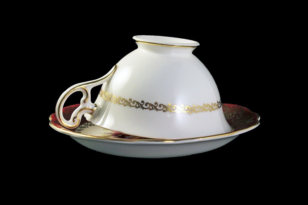 Teacup and Saucer, E B Foley, Bone China, England, Fine Bone China ...