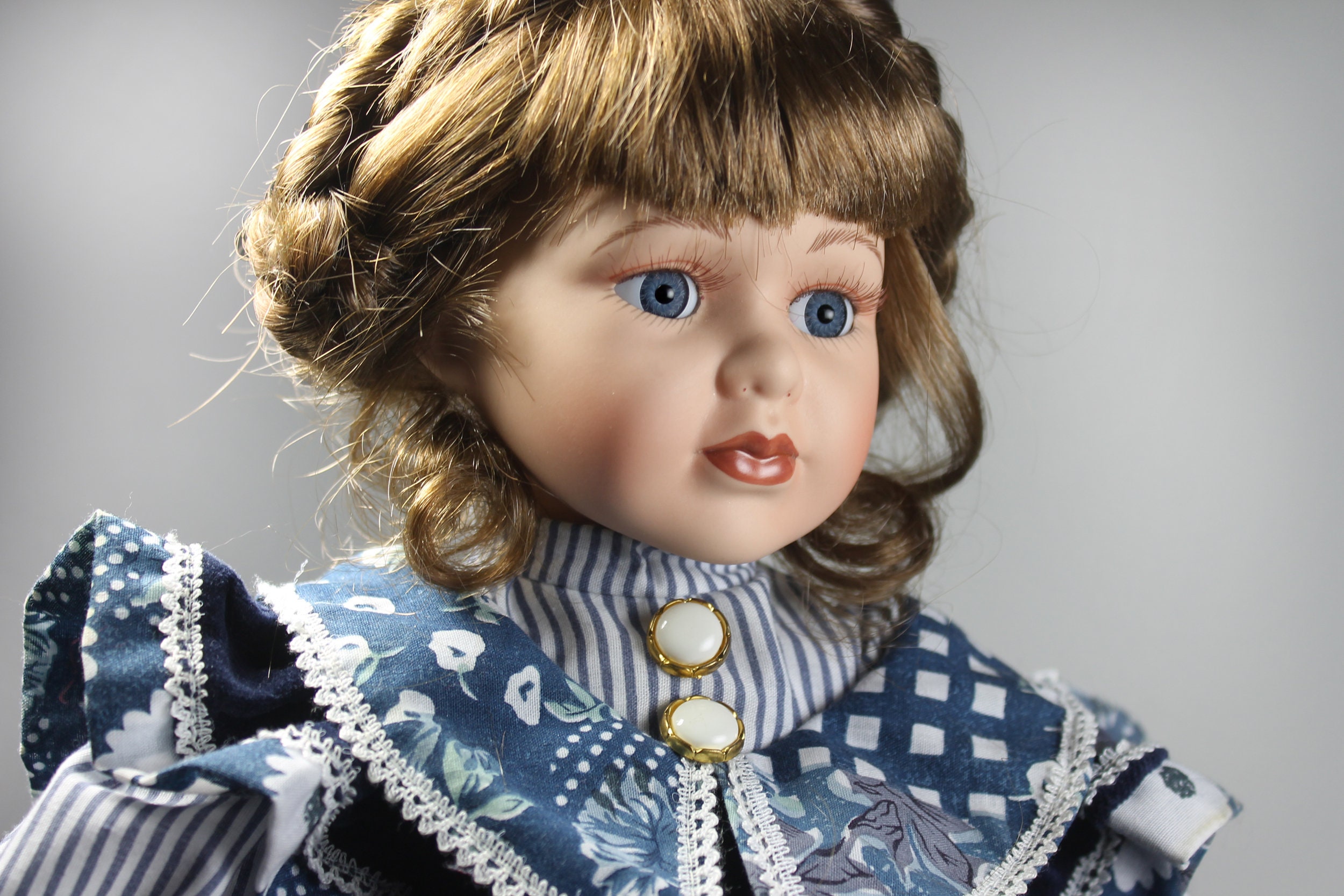 Collectible Porcelain Doll, The Angelina Collection, 17 inch Doll ...