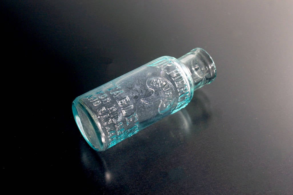 Antique Bottle, Dr. Pierce's Anuric Tablets, Aqua, Circa 1914, Quack Medicine Bottle ...