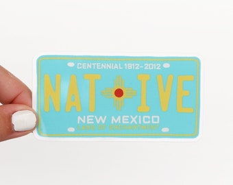New Mexico Sticker | New Mexico License Plate | NM Tag Sticker - Etsy