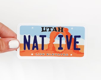 Utah State Arches National Park Waterproof Vinyl Sticker, UV Resistant ...